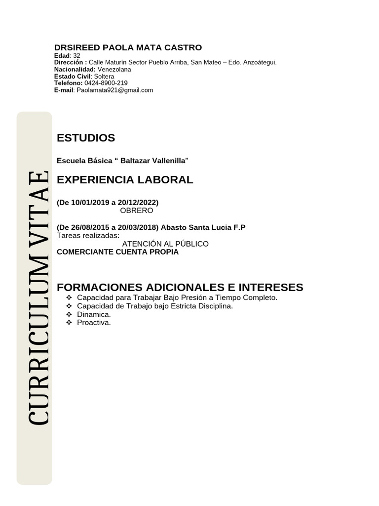 Curriculum Andre | PDF