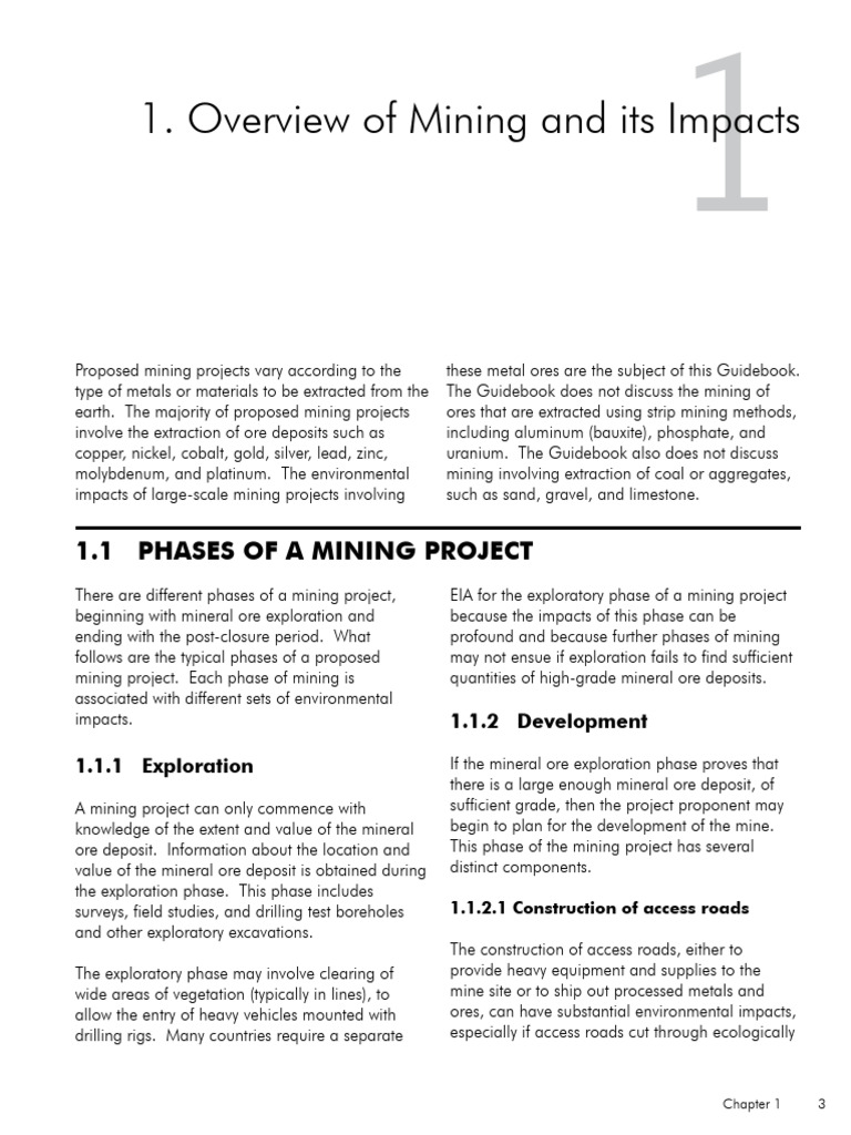 Mining Project Phases & Impacts | PDF | Mining | Surface Runoff