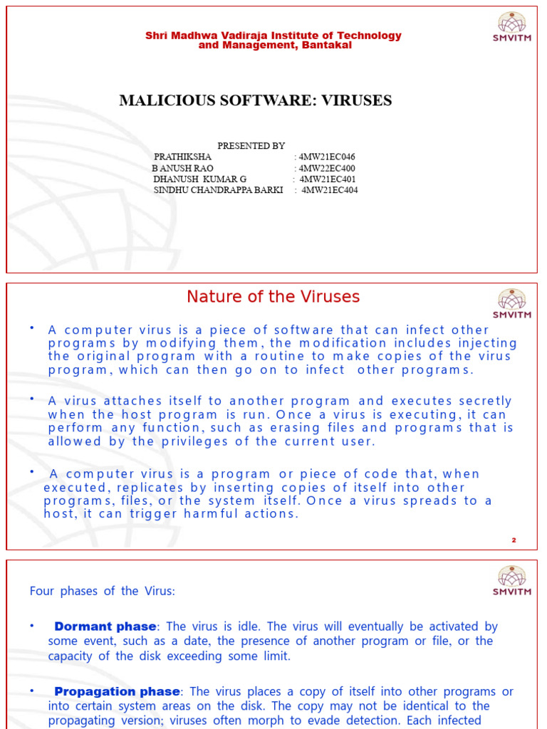 Network Security Ppt Pdf Computer Virus Malware