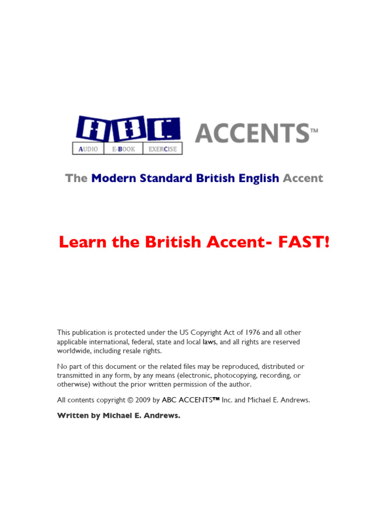 Learn The British Accent-Fast | PDF | Vowel | English Language