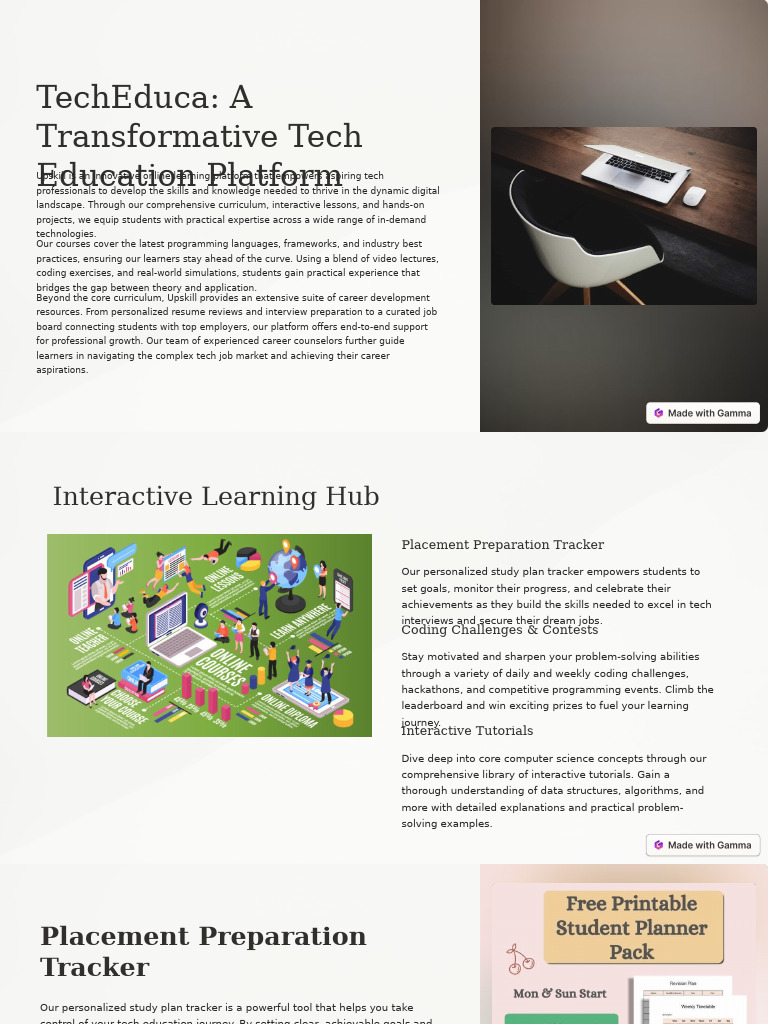 TechEduca A Transformative Tech Education Platform | PDF | Learning ...