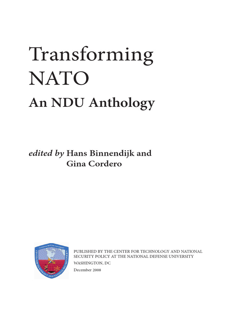 Transforming NATO | PDF | Nato | European Union