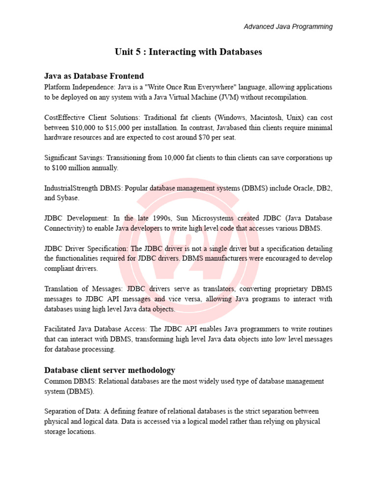Unit 5 - Interacting With Databases | PDF | Databases | Parameter (Computer Programming)