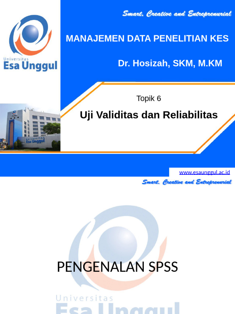 Temu 6-Uji Validitas Dan Reliabilitas | PDF | Komputer