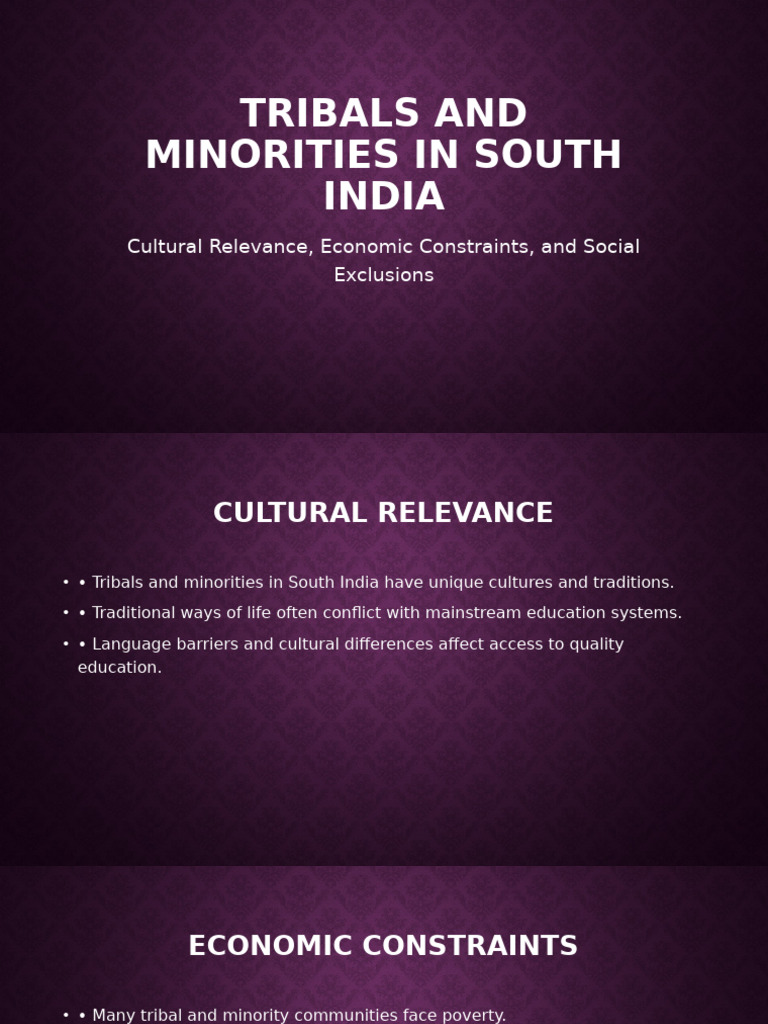 Education Challenges for South Indian Tribals | PDF | Social Science ...