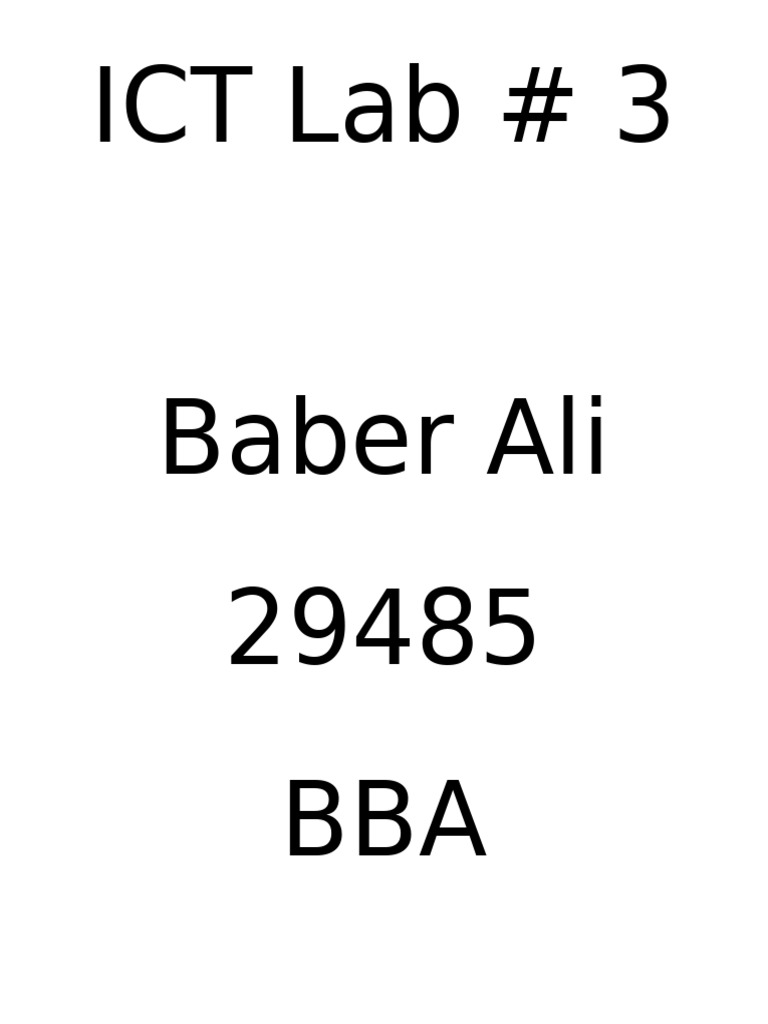 Accessibility and ICT Lab Tasks | PDF