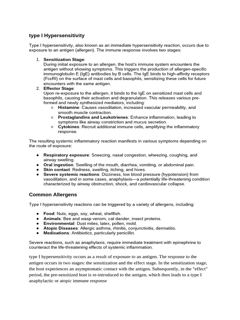 hypersensitivity 1 | PDF | Allergy | Allergen