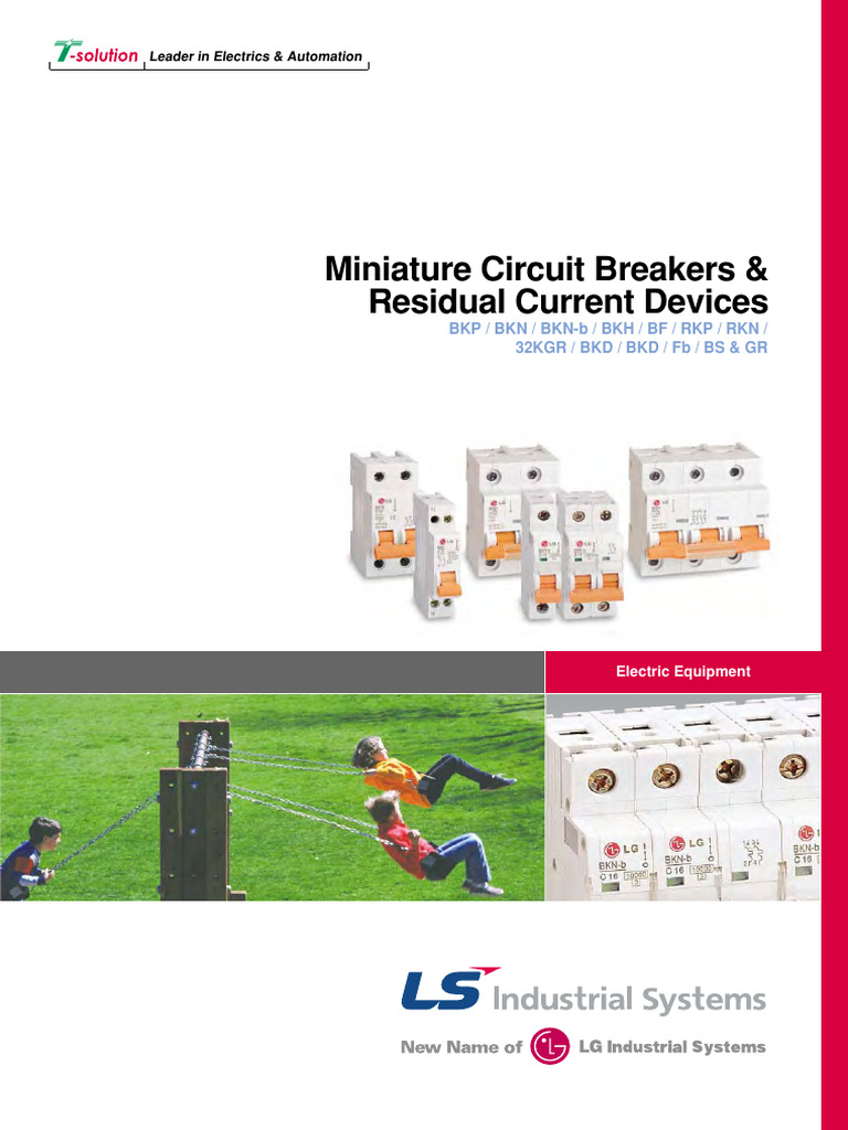 MCB_E_0507 (at Tep) LS Miniature Circuit Breaker & Residual Current Devices | PDF | Alternating ...