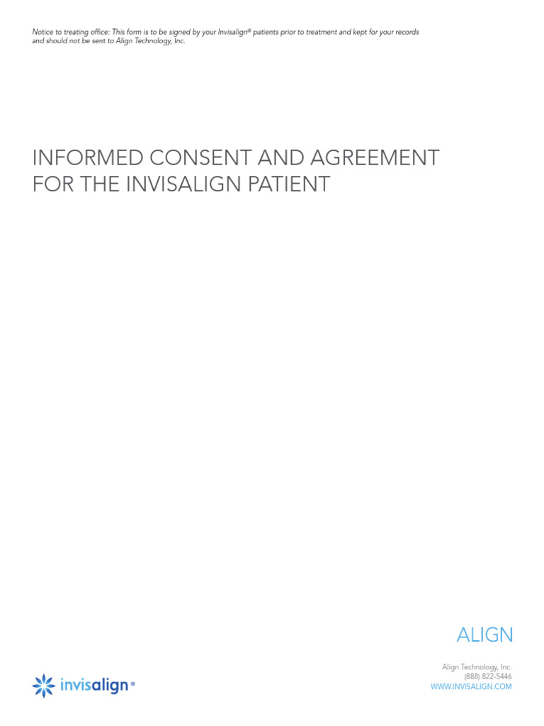 In Vis Align Informed Consent | PDF | Orthodontics | Medical Specialties
