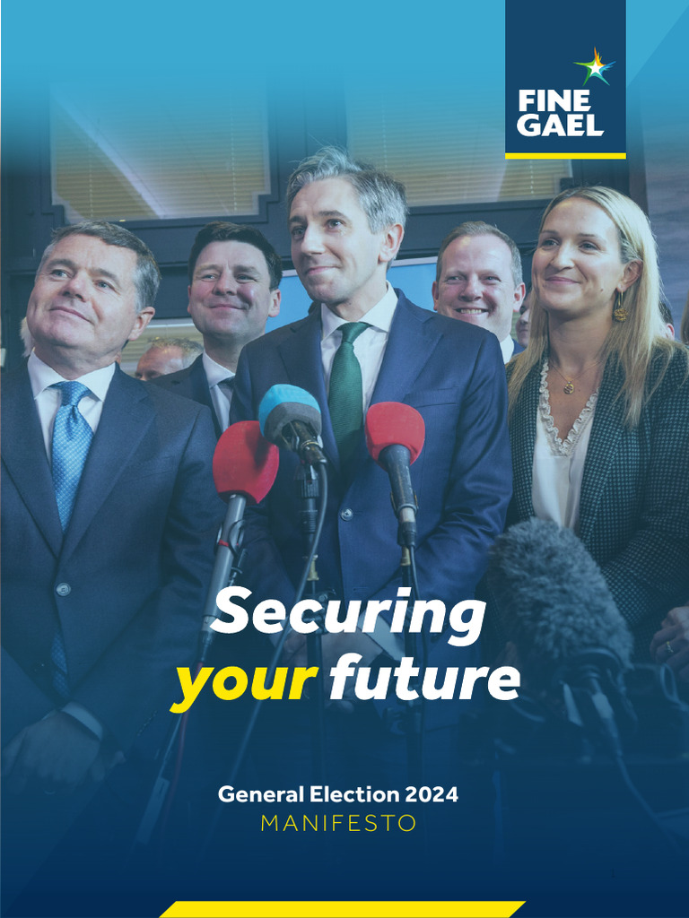 Fine Gael General Election 2024 Manifesto | PDF | Child Care | Preschool