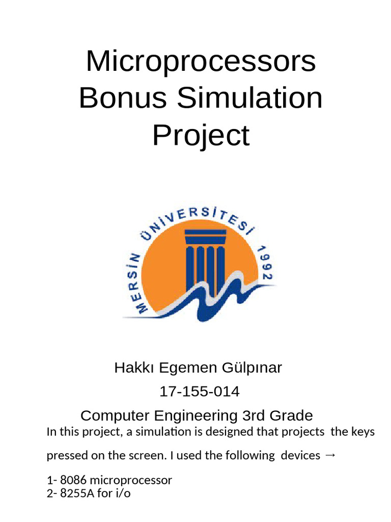 7segment Display (17-155-014) Microprocessors Project | PDF | Business ...