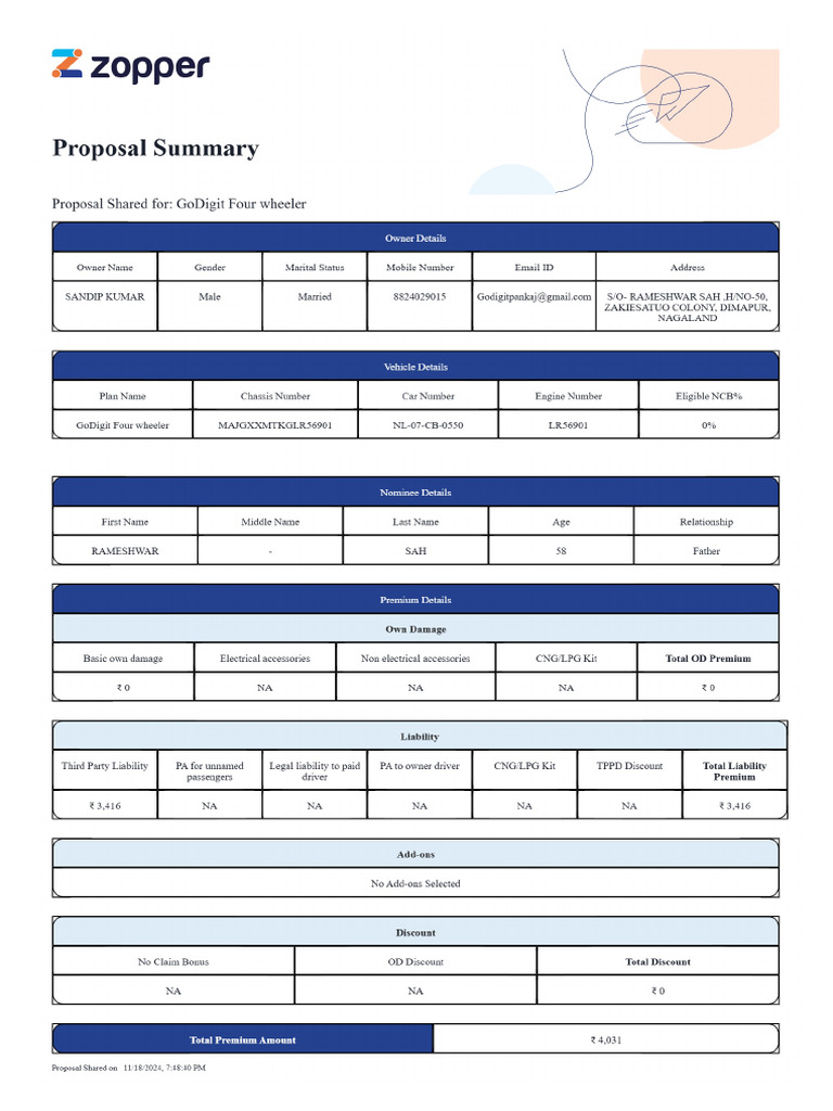 Proposal Summary | PDF