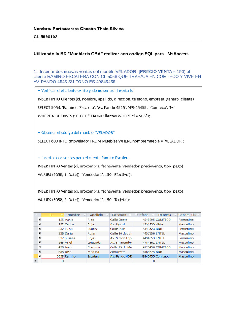 TAREA 2. BD Muebles | PDF | SQL | Gestión de tecnología de la información