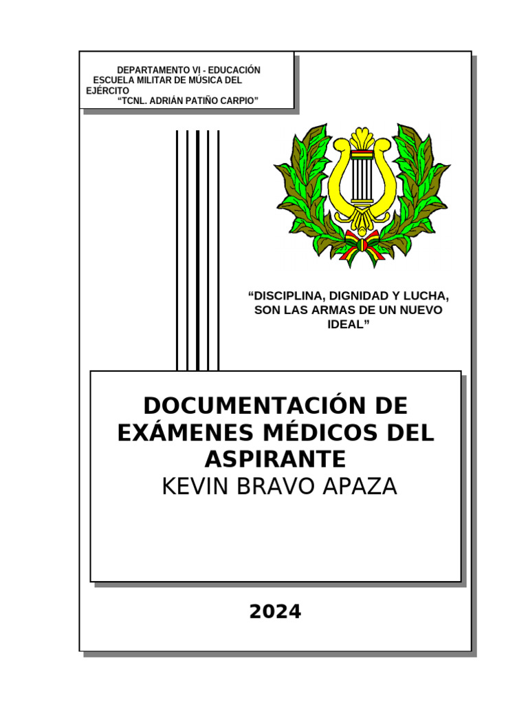 Modelo de Caratulas para Doc. Examen Medico | PDF | Lípido | Medicina