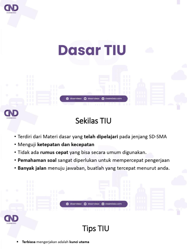 Dasar TIU 1 | PDF