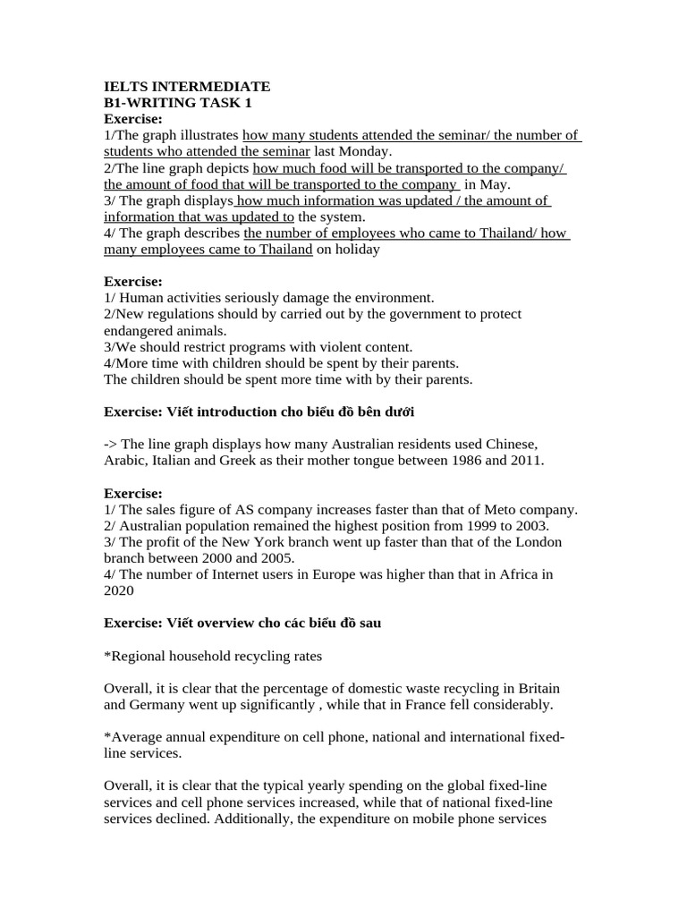 B1-Writing task 1-Inter | PDF | United Kingdom | Economies