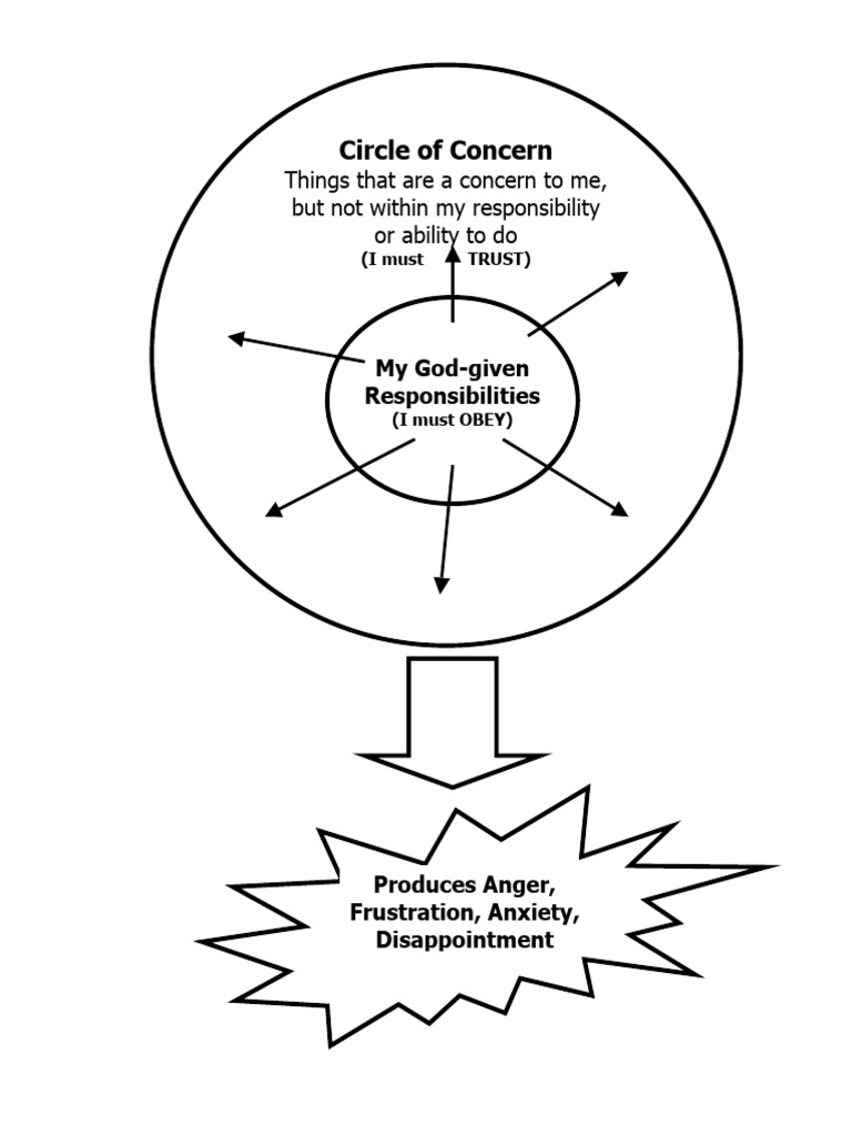 Circle of Concern Vs Responsibility | PDF