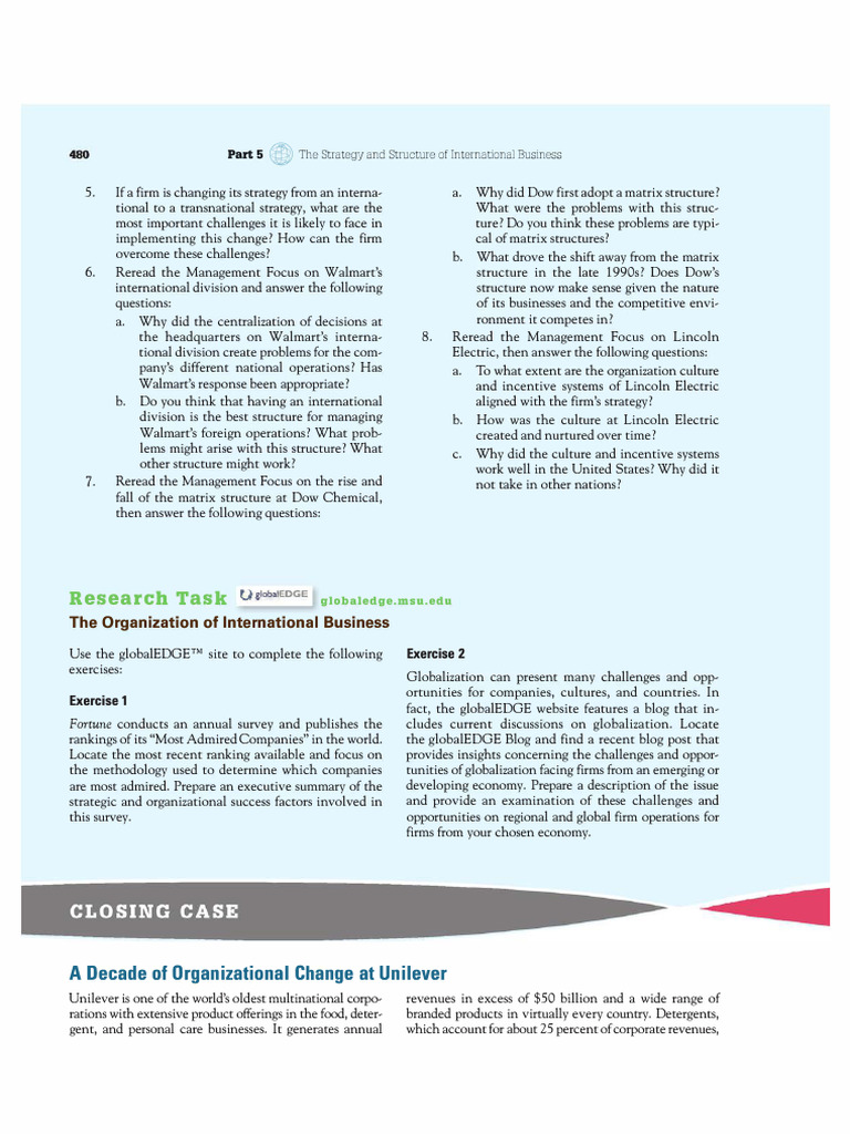 Case - Organization of Unilever - Origin | PDF | Unilever | Economies