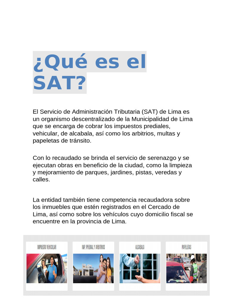 Qué Es El SAT | PDF | Impuestos