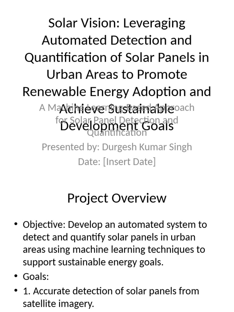 Automated Urban Solar Panel Detection | PDF | Accuracy And Precision ...