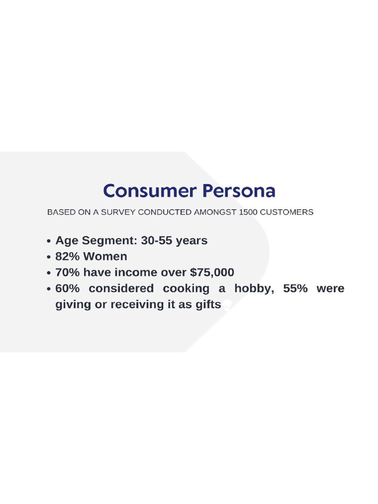 Consumer Persona | PDF