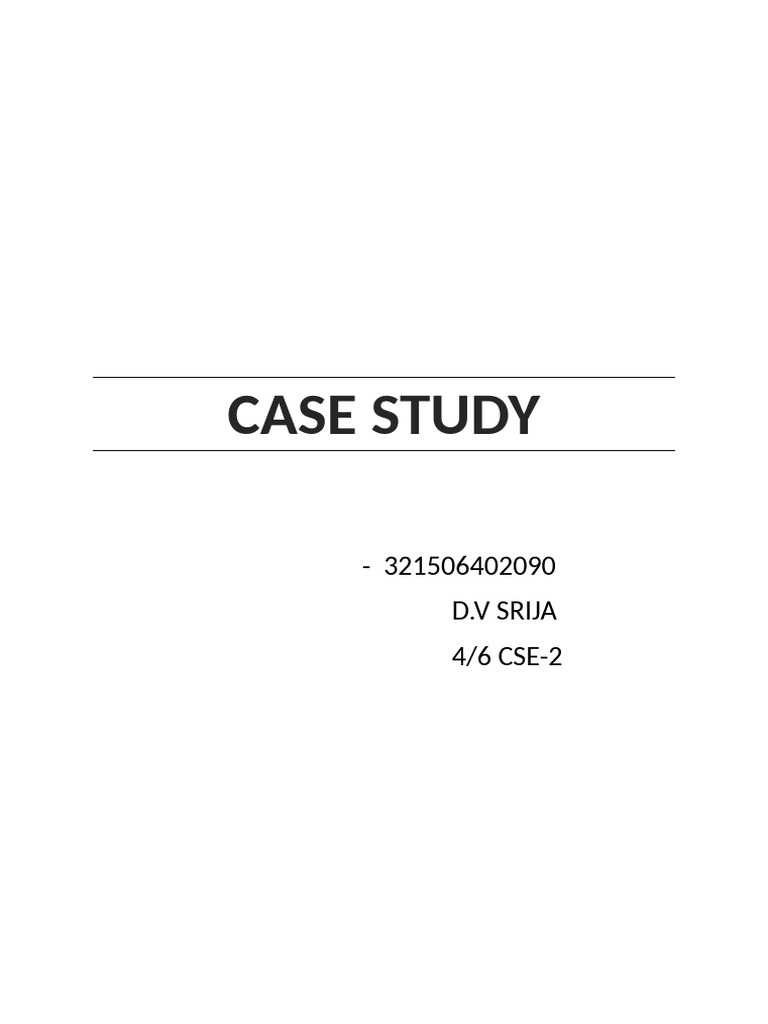 CASE STUDY | PDF | Apache Hadoop | Cloud Computing CASE STUDY | PDF | Apache Hadoop | Cloud Computing