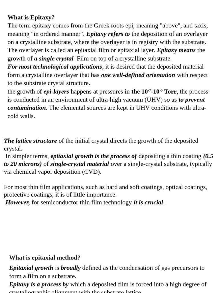 5th Lecture Thin Films Analytical Methods | PDF | Epitaxy | Thin Film