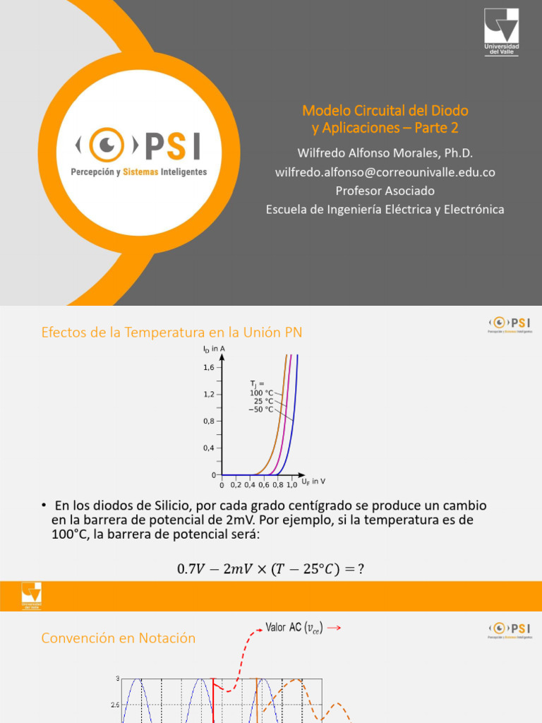 Part2 - 02 - Modelo Diodo y Aplicaciones - 02 | PDF | Rectificador | Red eléctrica