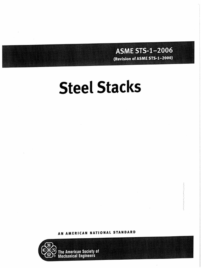 ASME STS-1 Steel Stacks 2006 | PDF