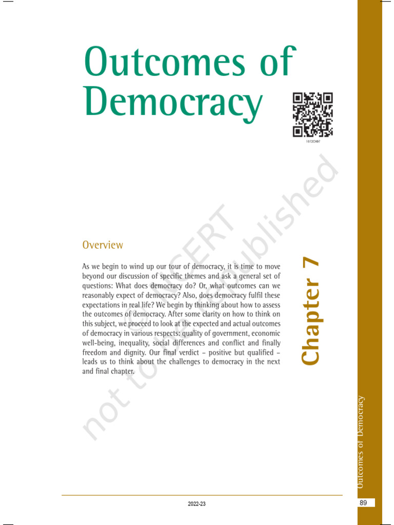 Outcome of Democracy | PDF