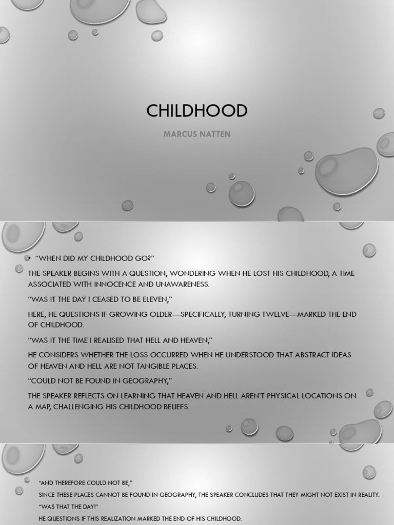 Childhood | PDF | Thought | Cognition