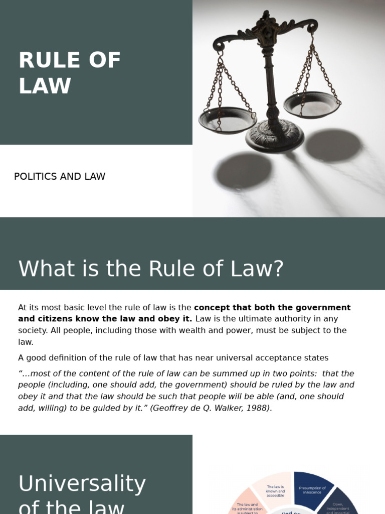 Rule of Law | PDF | Rule Of Law | Criminal Law