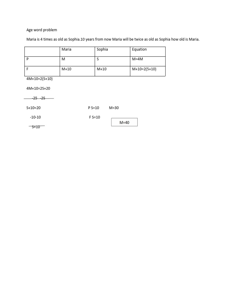 Age Word Proble-WPS Office | PDF | Teaching Methods & Materials