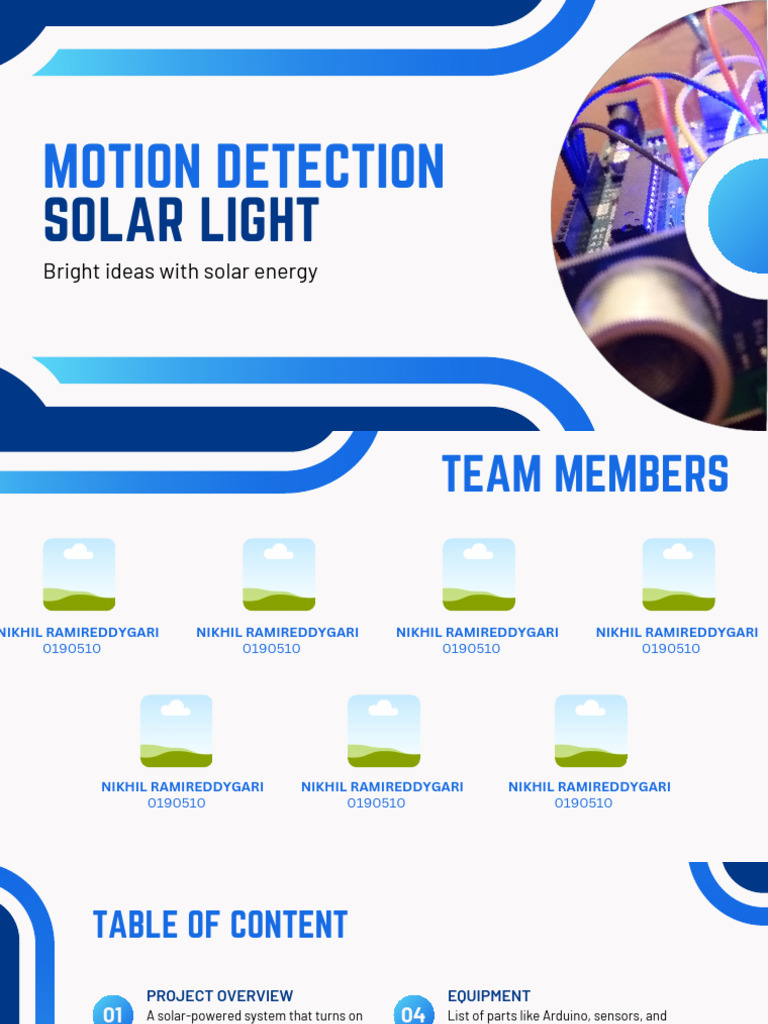 Solar Motion Light System | PDF | Solar Power | Direct Current