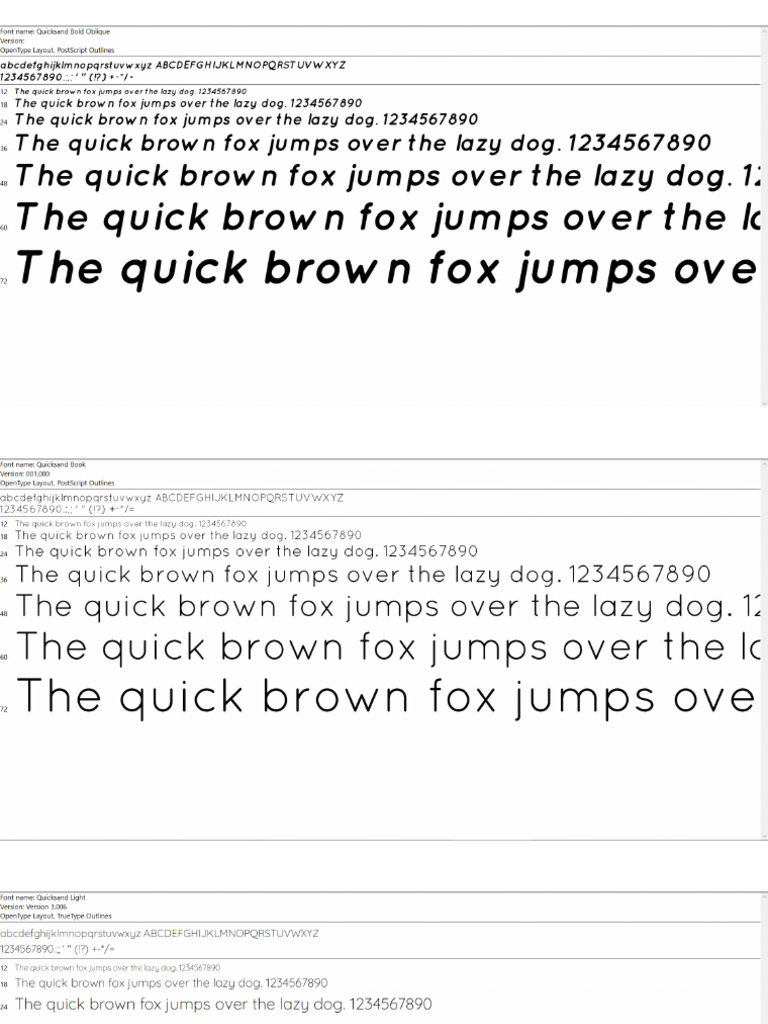 Quicksand Font Việt Hóa | PDF