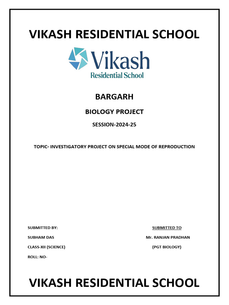 Vikash Residential School: Bargarh | PDF