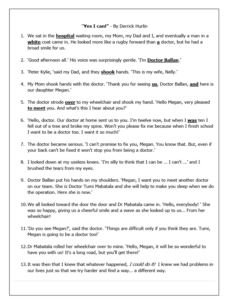 Yes I Can | PDF
