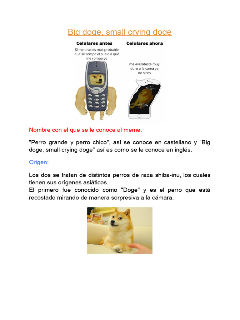 Big Doge, Small Crying Doge | PDF