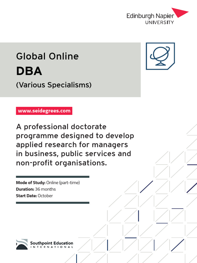DBA-brochure-2022 | PDF | Thesis