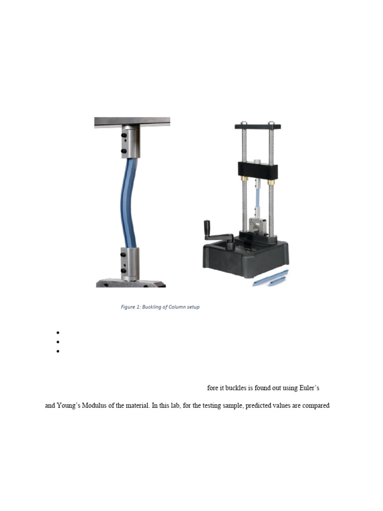 Column Buckling Experiment Guide | PDF | Buckling | Beam (Structure)