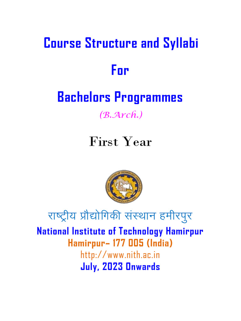 Arch Syllabus202316923506428765 | PDF | Matrix (Mathematics) | Derivative