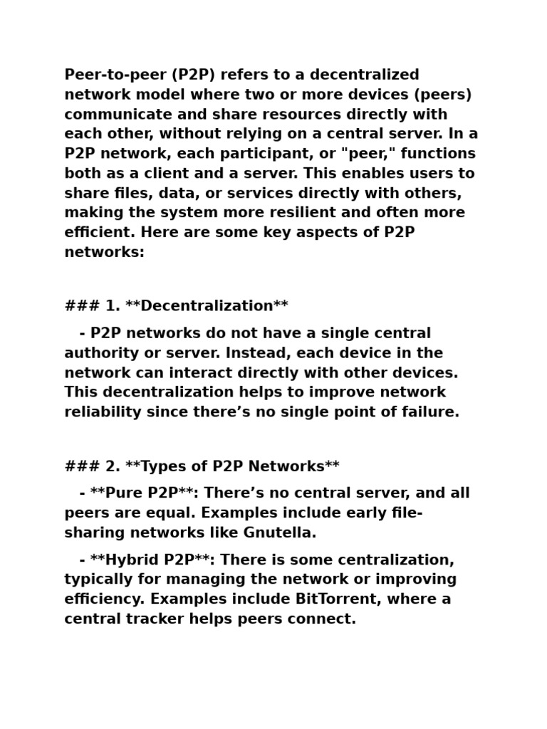 Peer To Peer Case Study | PDF | Peer To Peer | Computer Network