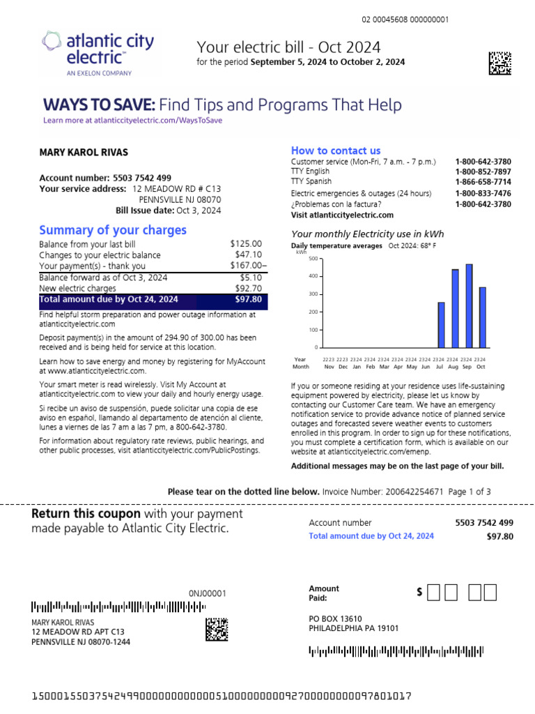 ACE Bill 2499 200642254671 | PDF | Cheque