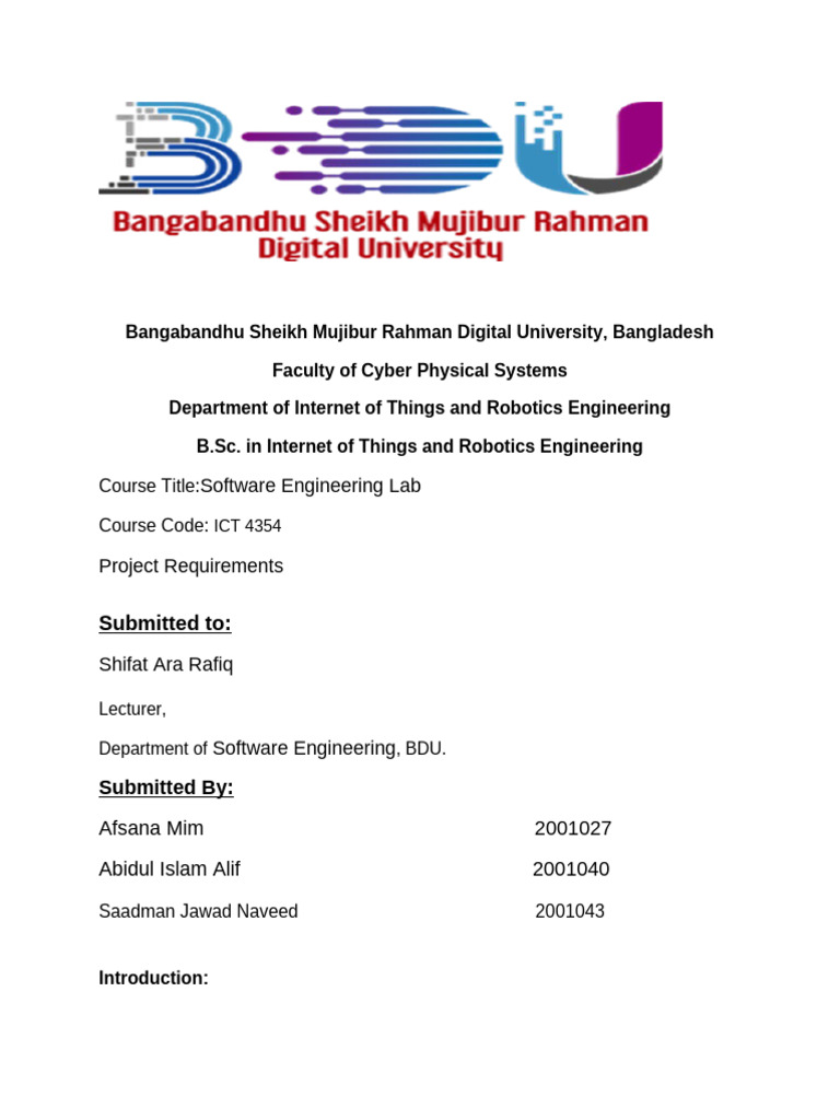 Project Requirements | PDF | Password | Internet