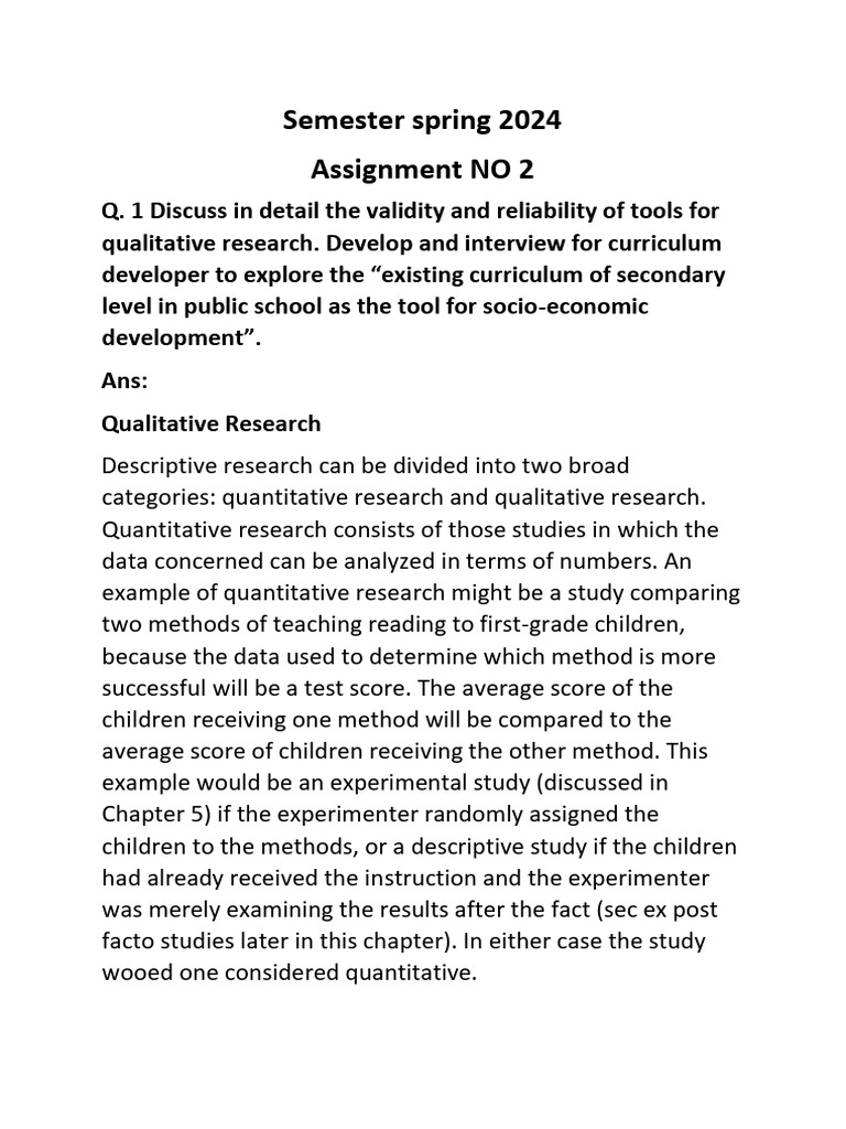 8604 assignment bed | PDF | Sampling (Statistics) | Qualitative Research