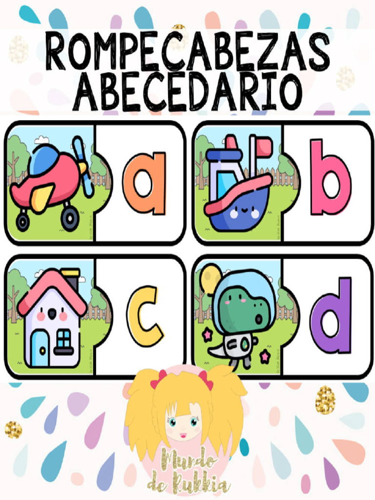 Rompecabezas para Trabajar Abecedario Recopilado Por Mundo de Rukkia | PDF