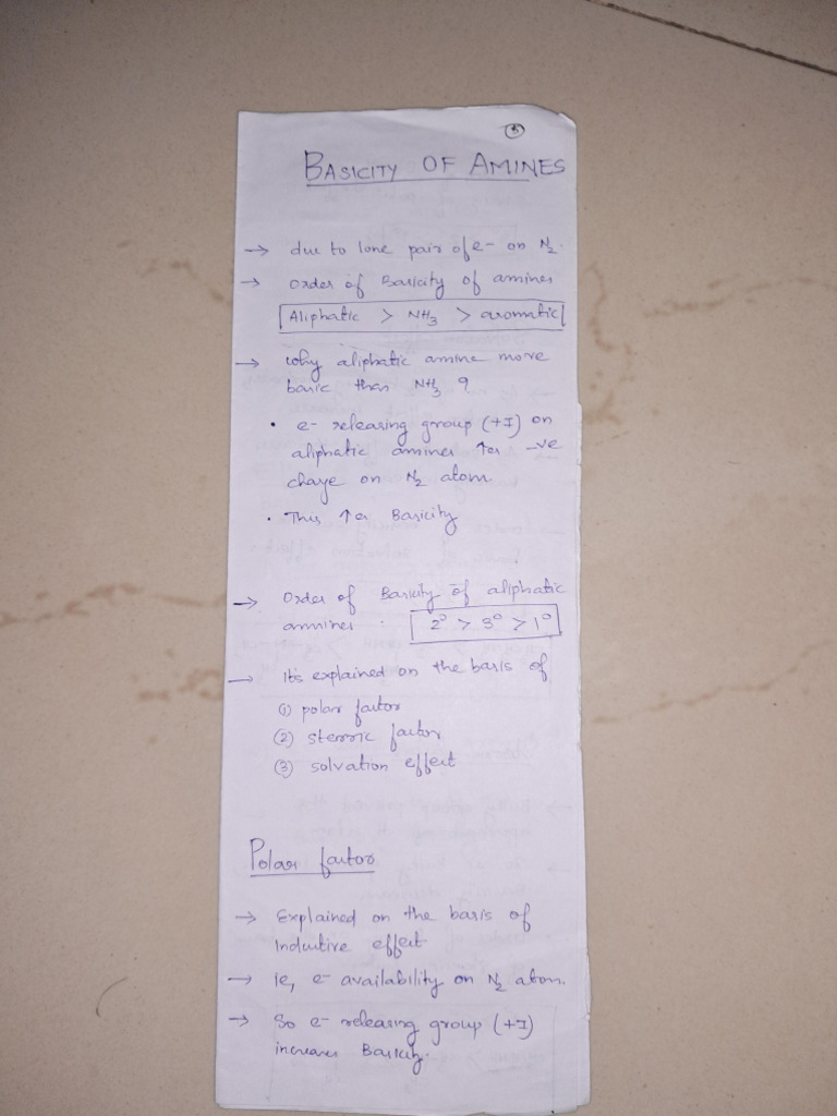 Basicity and Acidity 15 | PDF