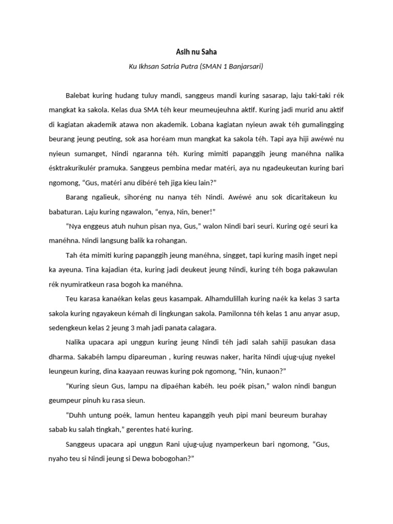 Carpon Rumaja-Asih Nu Saha-Ikhsan Satria Putra (SMAN 1 Banjarsari) | PDF