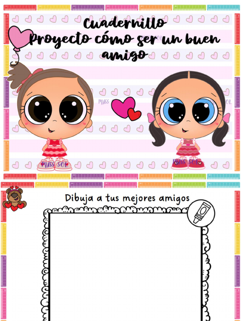 Cuadernillo Proyecto Como Ser Un Buen Amigo | PDF