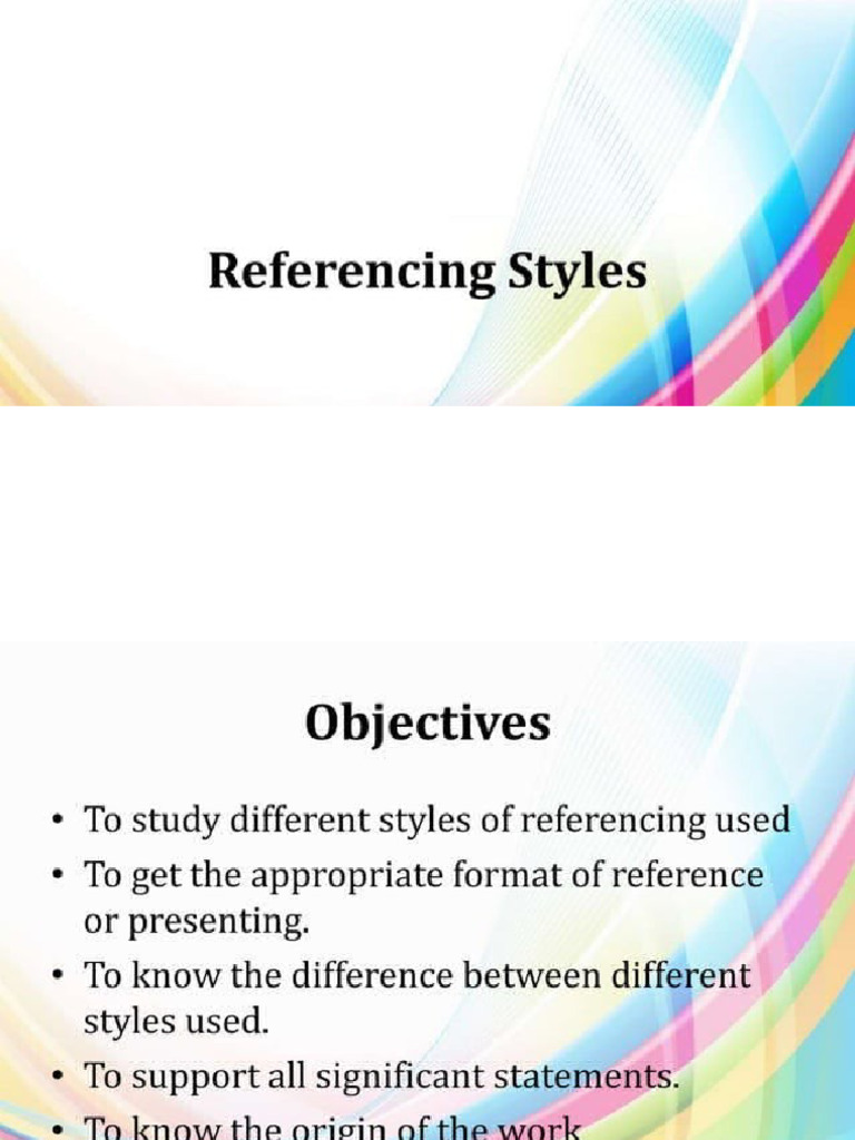 Referencing Style | PDF